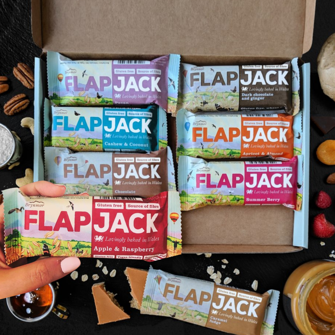 The Traditional Flapjack Sample Packs (8 x 80g Bars) | Brynmor